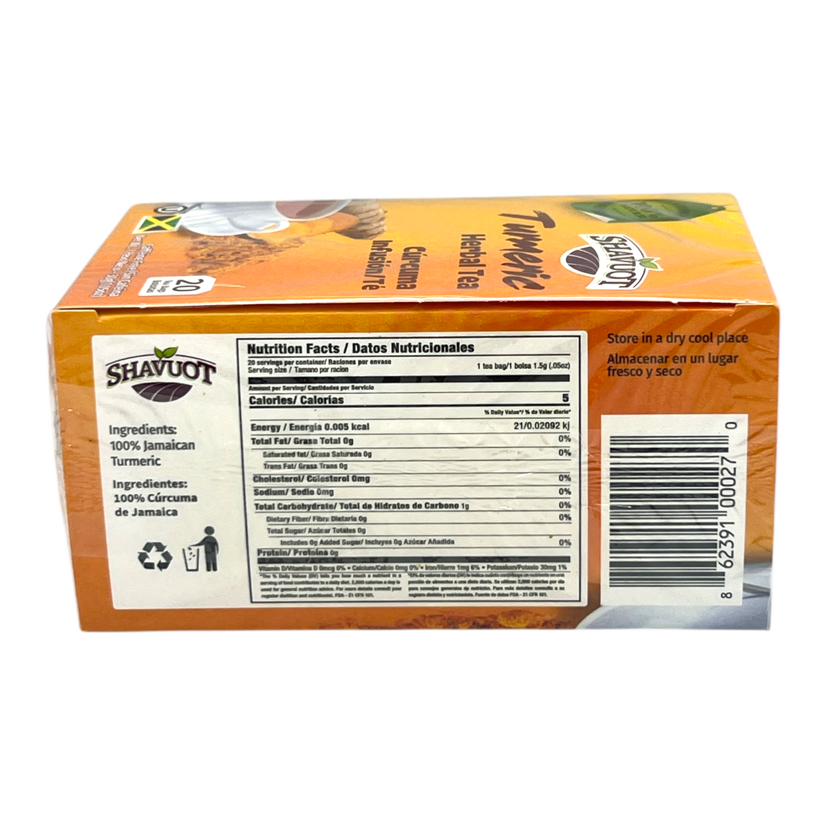 Shavuot Turmeric Herbal Tea 20 Bags – sams247