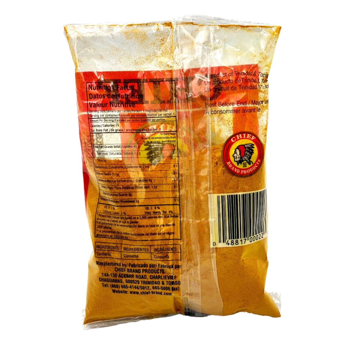 CHIEF SAFFRON POWDER (TURMERIC) 85G (3OZ) – sams247