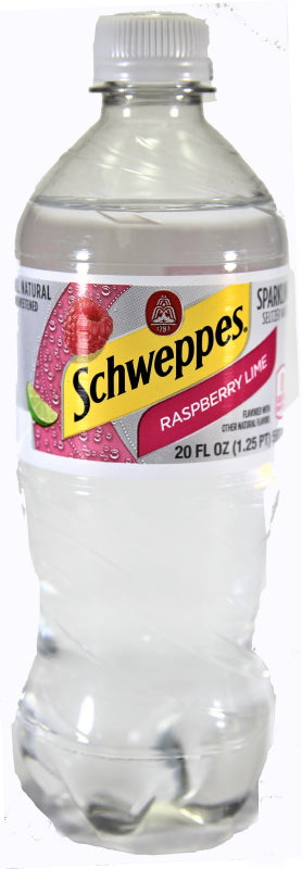 SCHWEPPES SPARKLING RASPBERRY LIME SELTZER WATER 20 FL OZ (591mL) – sams247