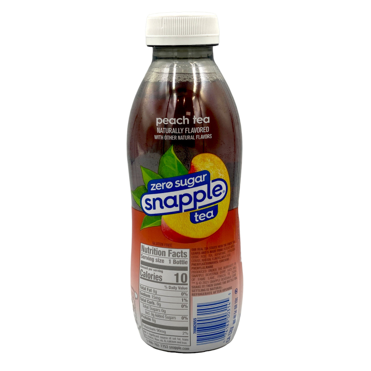 SNAPPLE ZERO SUGAR SNAPPLE PEACH TEA 16 FL OZ. – sams247